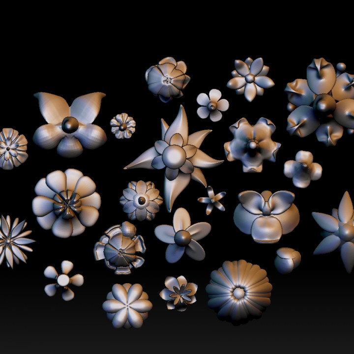 3D Printable flowers by Dmitry Tishchenkov