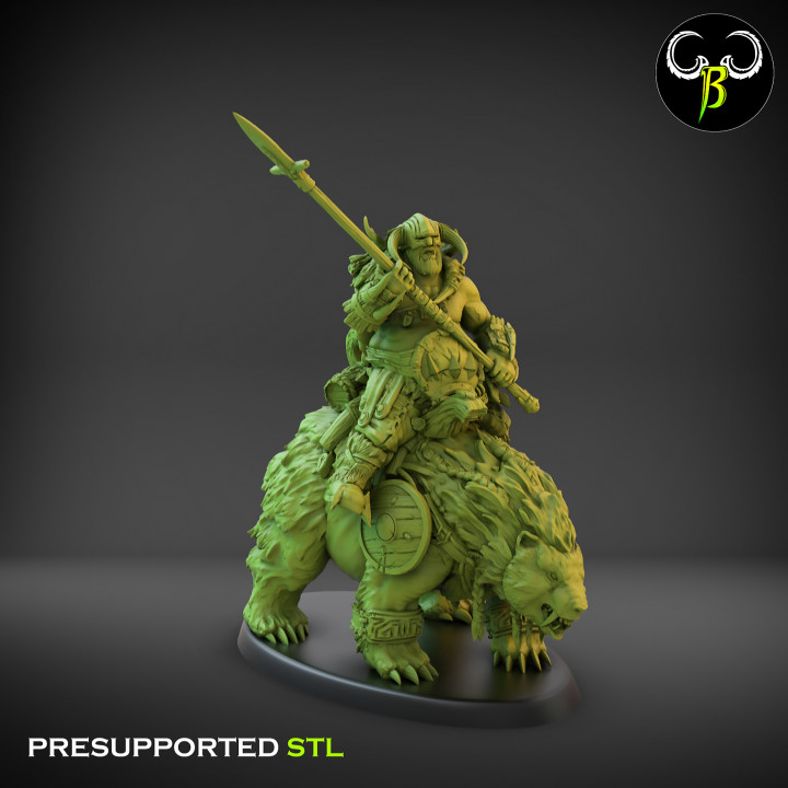 3D Printable Bjorn Riders Lance Set by ClayBeastCreation
