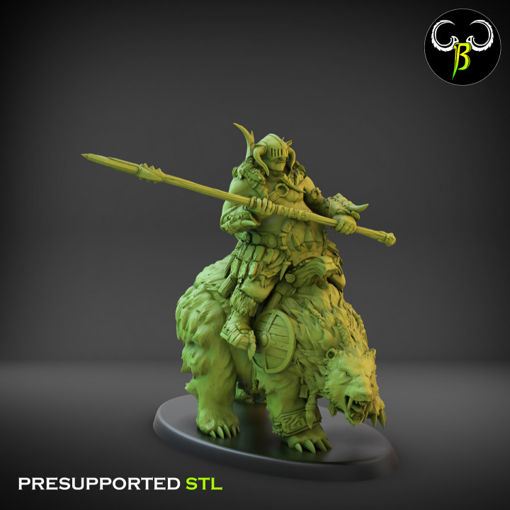 3D Printable Bjorn Riders Lance Set by ClayBeastCreation