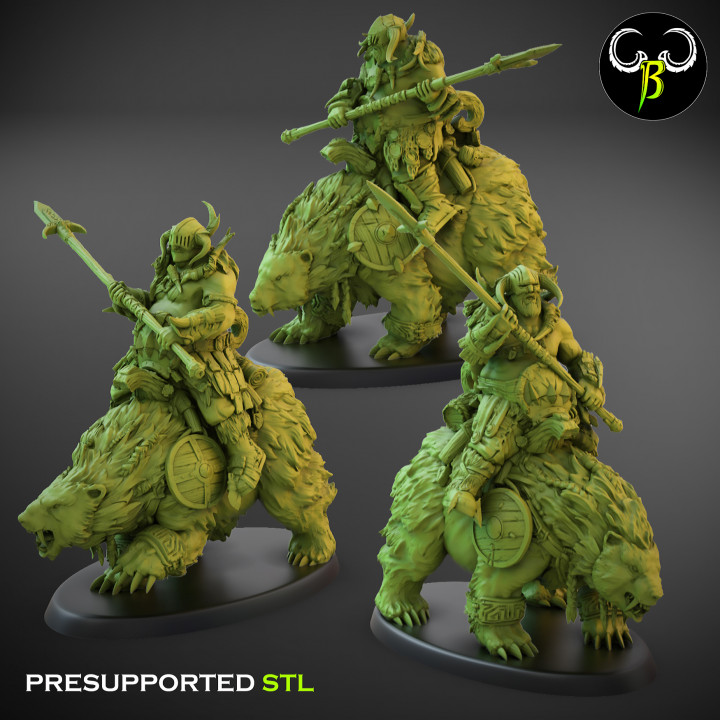 3D Printable Bjorn Riders Lance Set by ClayBeastCreation