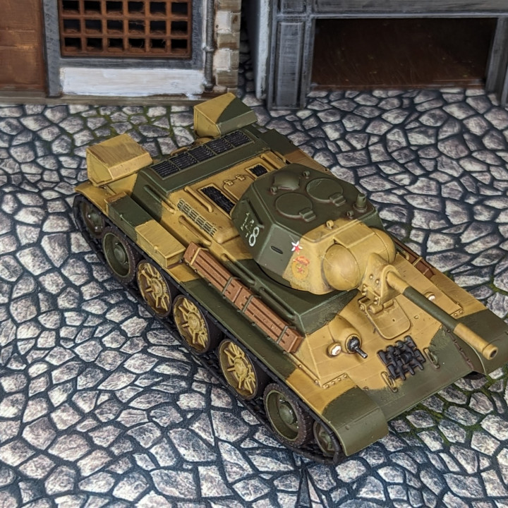 3D Printable T-34/76 Tank (model 1942) (USSR, WW2) by Wargame3d