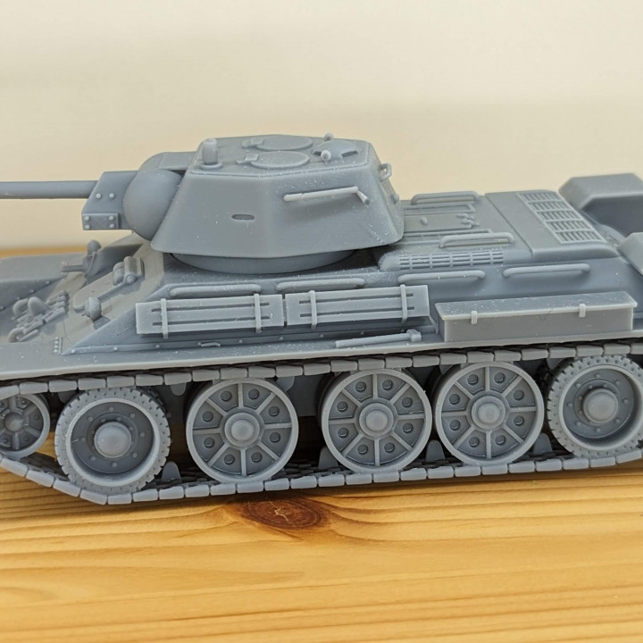 3D Printable T-34/76 Tank (model 1942) (USSR, WW2) by Wargame3d