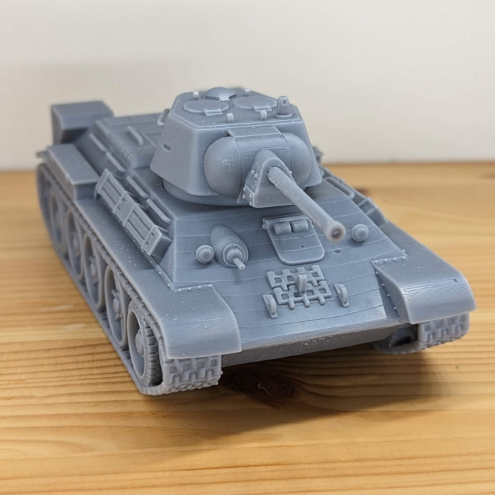 3D Printable T-34/76 Tank (model 1942) (USSR, WW2) by Wargame3d