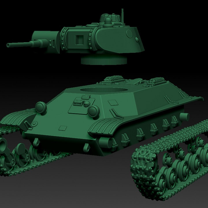 3D Printable T-50 Light Tank (USSR, WW2) by Wargame3d