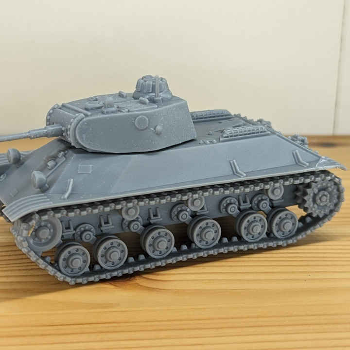 3D Printable T-50 Light Tank (USSR, WW2) by Wargame3d