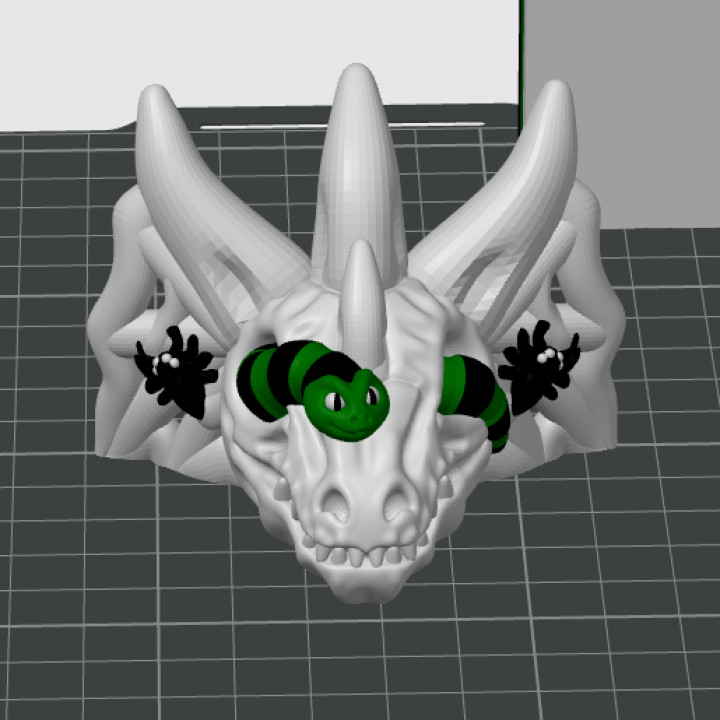 3D Printable Standing Bone Dragon Baby by The Dragon's Den