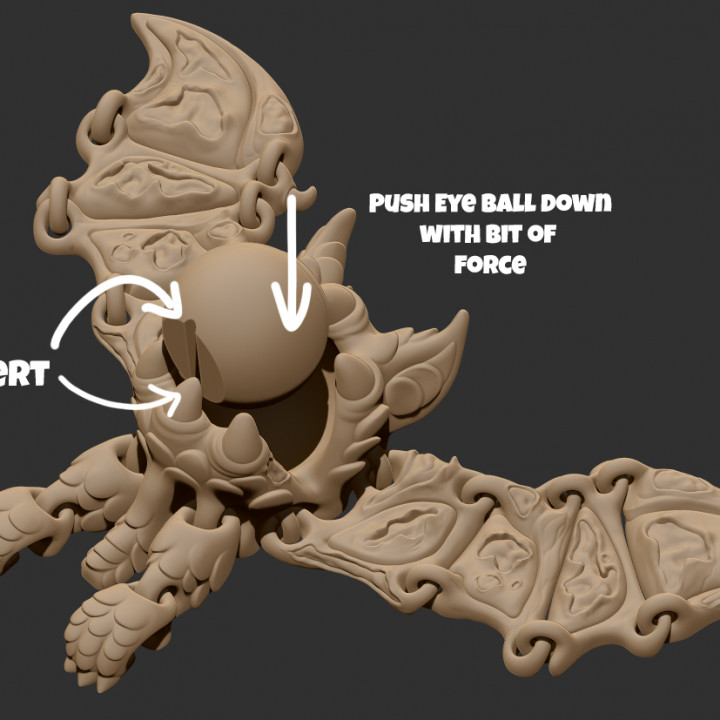 3D Printable Flexi-Bat-Cyclops by ArtFlex