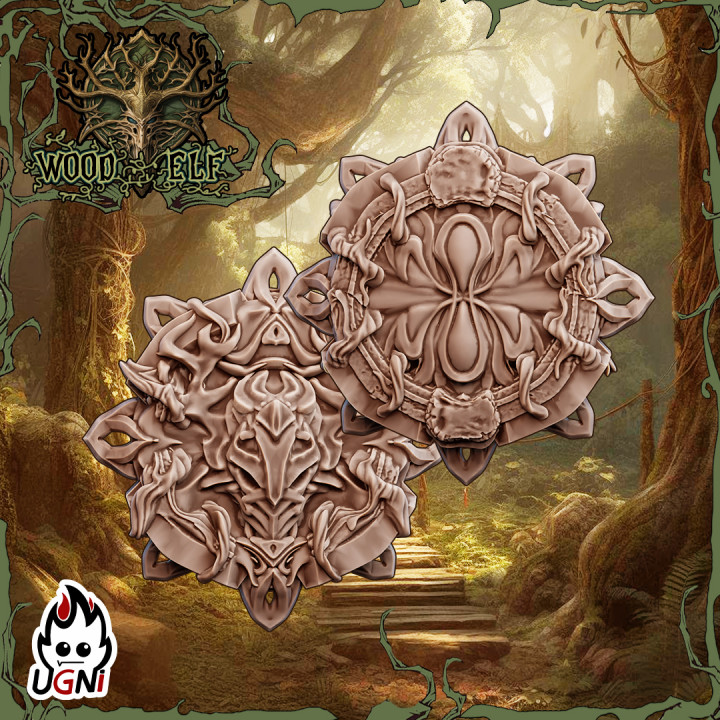 3D Printable Team tokens and balls for Wood Elf by UGNI Miniatures