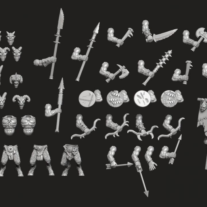 3D Printable Beasts of Chaos - Multipart Kit by Old Realm Forge