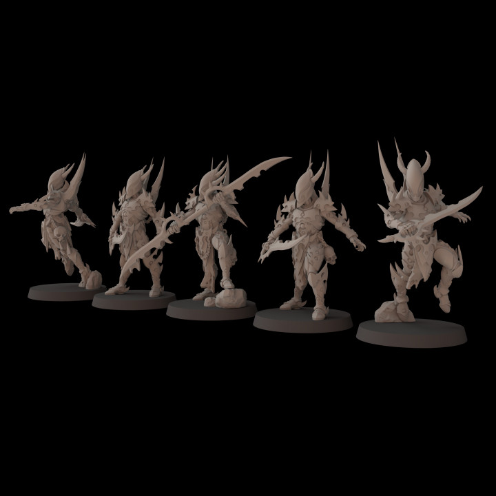 3D Printable Dark Blades by Fantasy Cult Miniatures