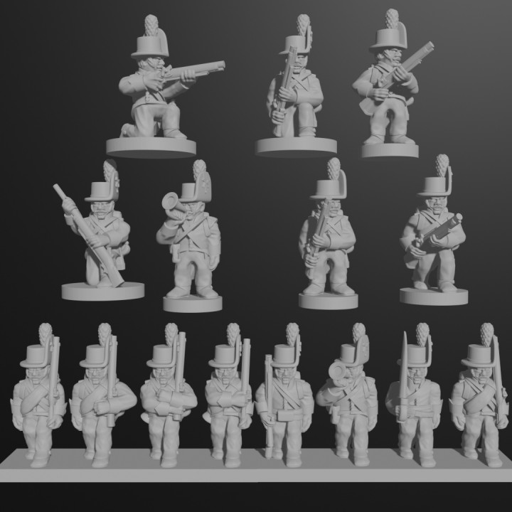 3D Printable 6-15mm Brunswick Avant Garde (1814-15) NAP-BR-3 by Turner ...