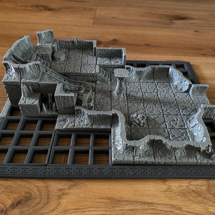 3D Print of THE LOST CAVE (Dungeon Blocks) by Virr