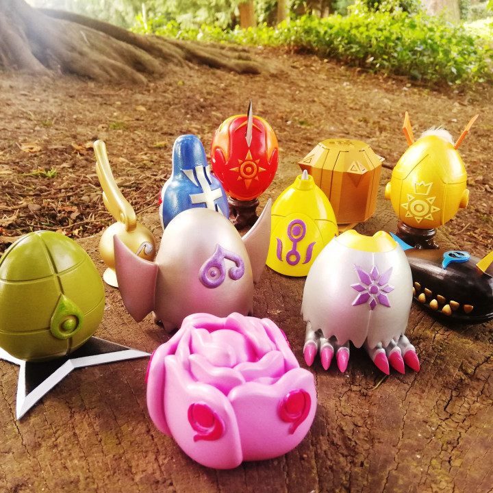 3D Printable Digimon Egg of love by DrakeAndWhimsy