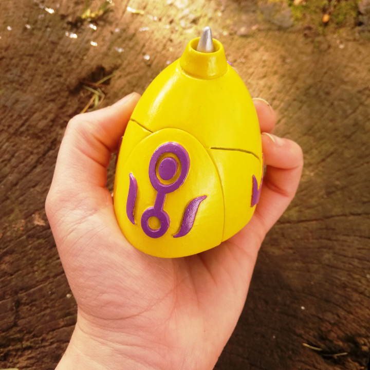 3D Printable Digimon Egg of knowledge by DrakeAndWhimsy