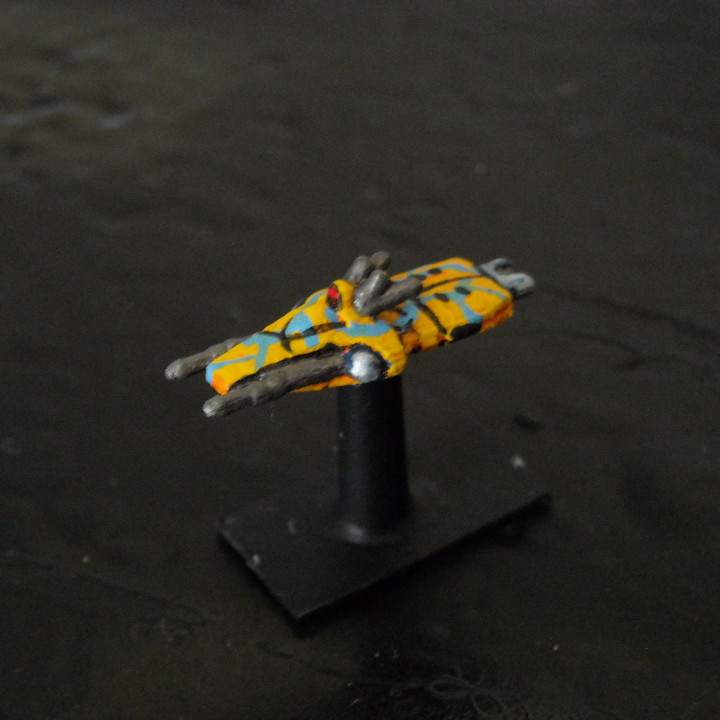 3D Printable SSA101 HAM-117 Class Scarab Attack Cutter by Aotrs Shipyards