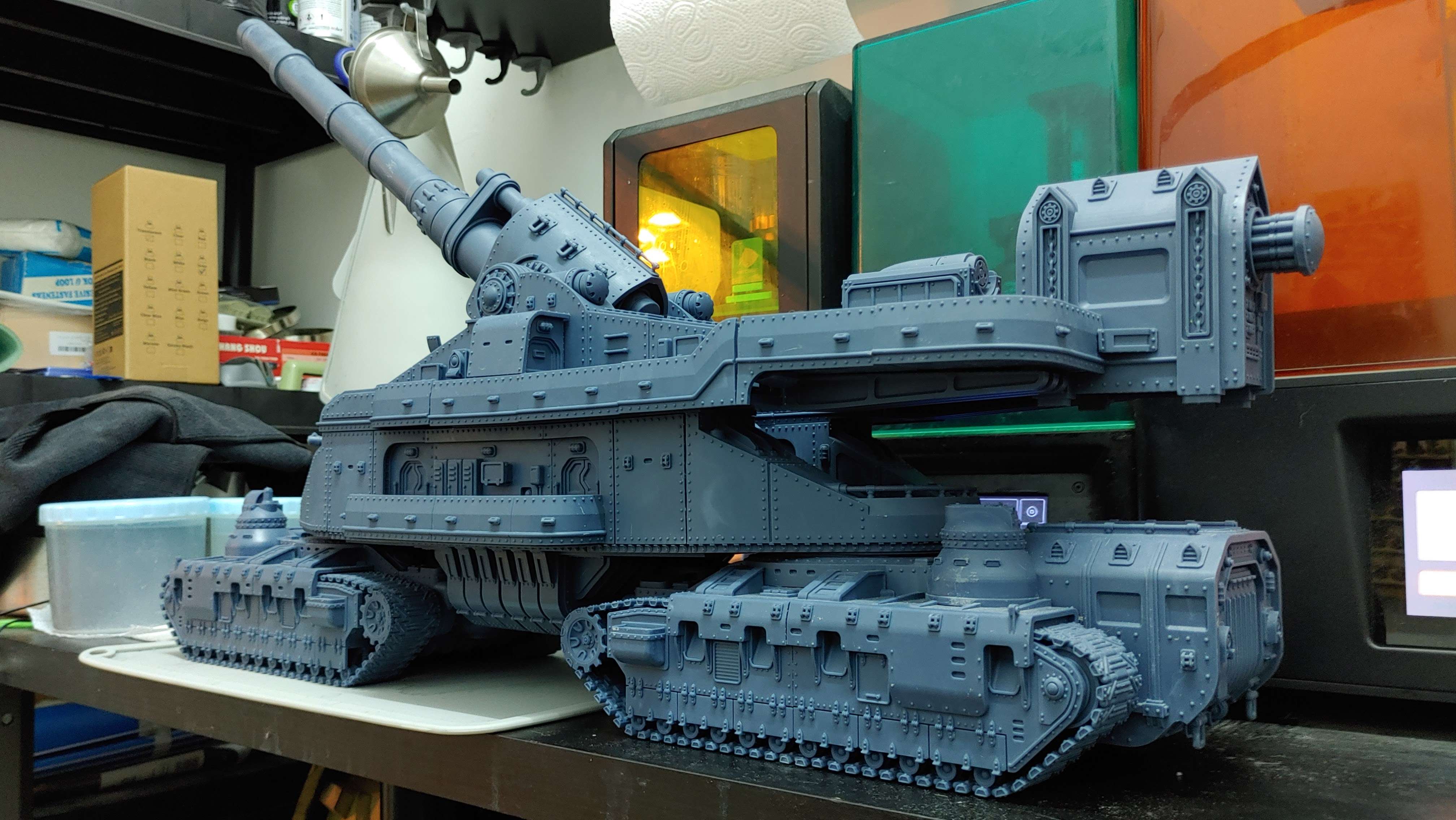 3D Printable Gnom Medium Artillery Carriage by Nate Feyma