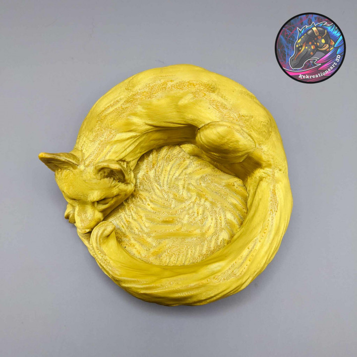 3D Printable Fox Jewelry Tray by Kirsten M