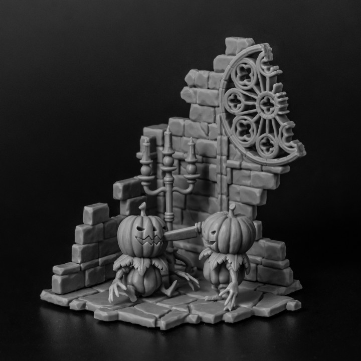 3D Printable Diorama 11 - Lumpkin Carving by Goon Master