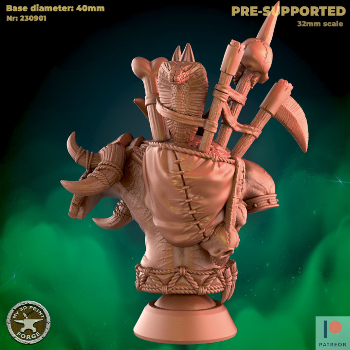 3D Printable Troll Leader Vol BUST by My3DPrintForge