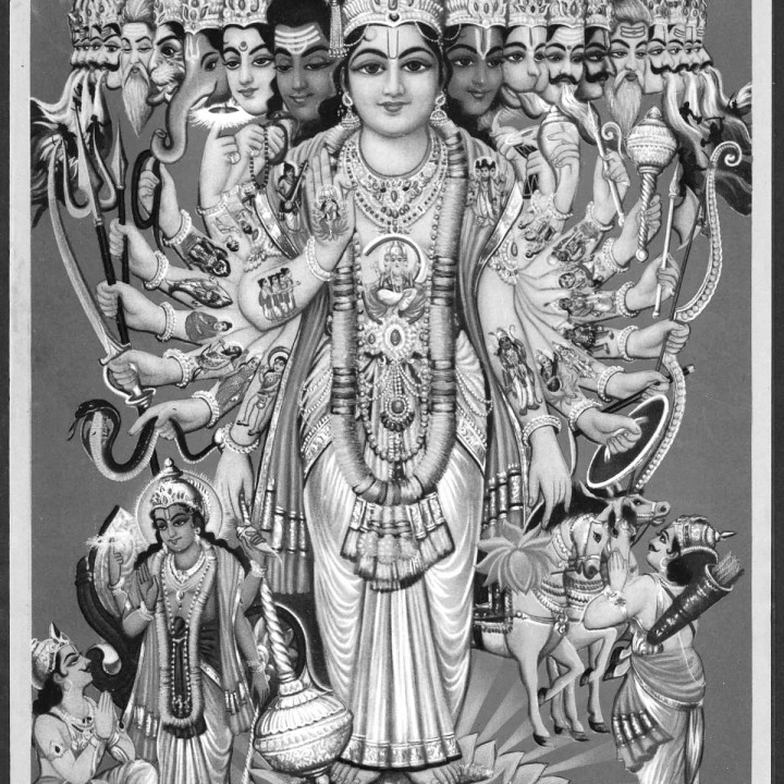 3D Printable Viratswarup - The Universal Form of Vishnu [Easy to Print ...