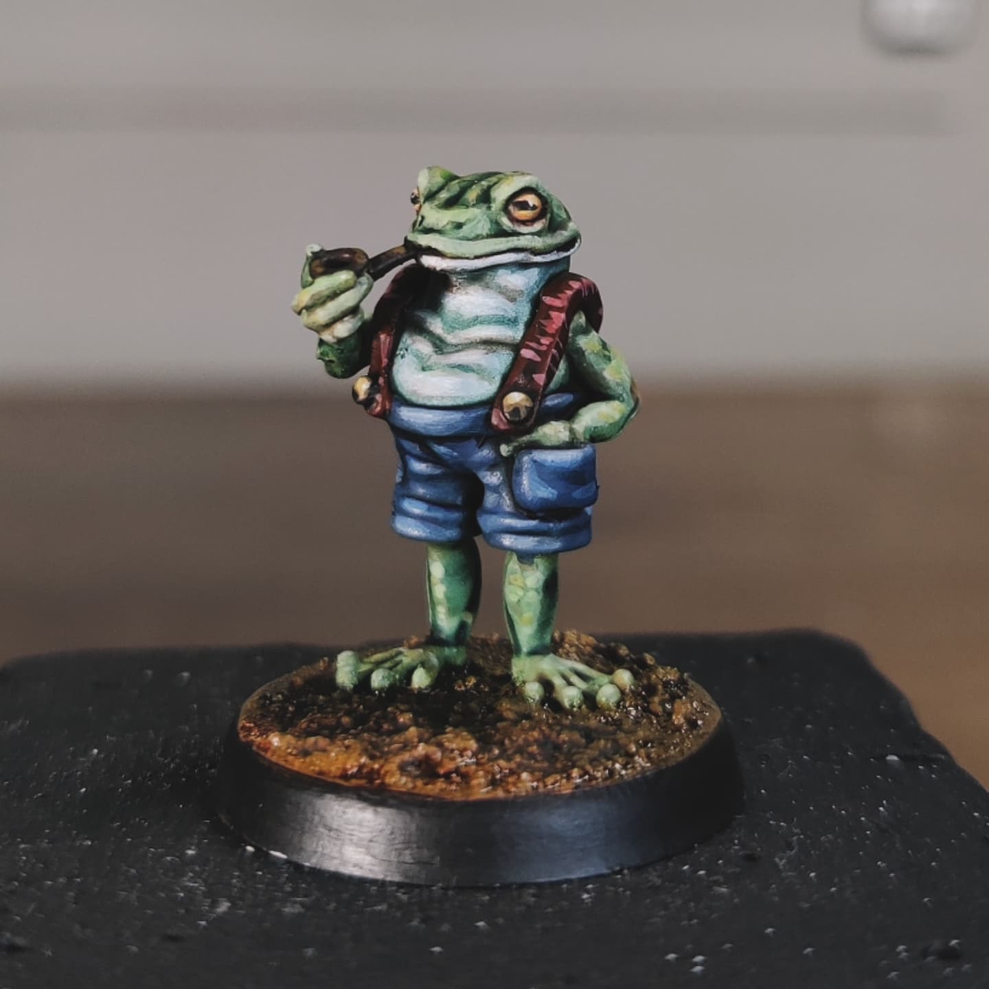 3D Printable Sir Ribbiton - DnD Miniature Frog Gentleman by Tine Fieldling