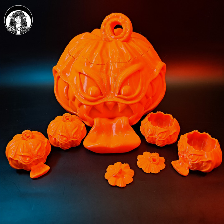 3D Printable Jack-O-Lantern by MysticSaige