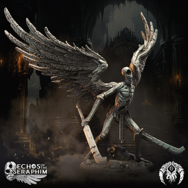 3D Printable Faceless Watchers x 2 by Bestiarum Miniatures