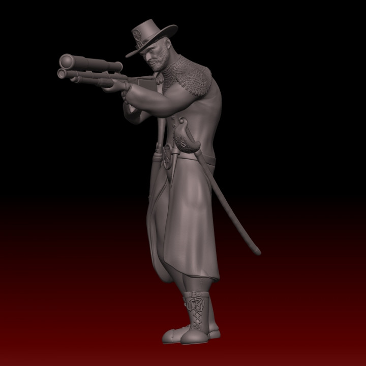 3D Printable Witch Hunter Sniper by Gris Gris Games & Gallery