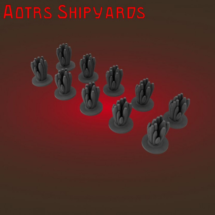 3D Printable MG000-MK01 Explosion Marker by Aotrs Shipyards