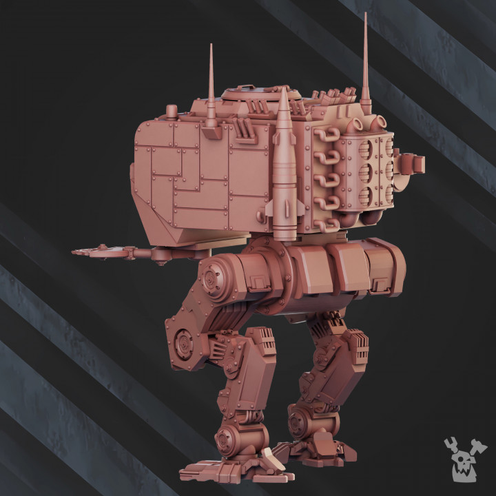 3D Printable Heavy Stomper Mech "Polar Bear" PB-180 by dakkadakka.store