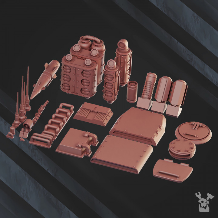 3D Printable Heavy Stomper Mech "Polar Bear" PB-180 by dakkadakka.store