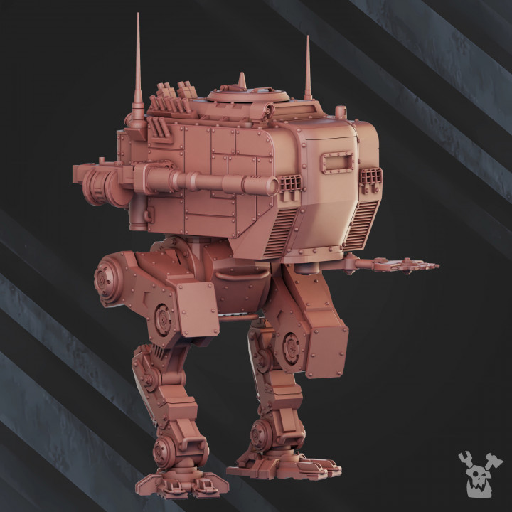 3D Printable Heavy Stomper Mech "Polar Bear" PB-180 by dakkadakka.store