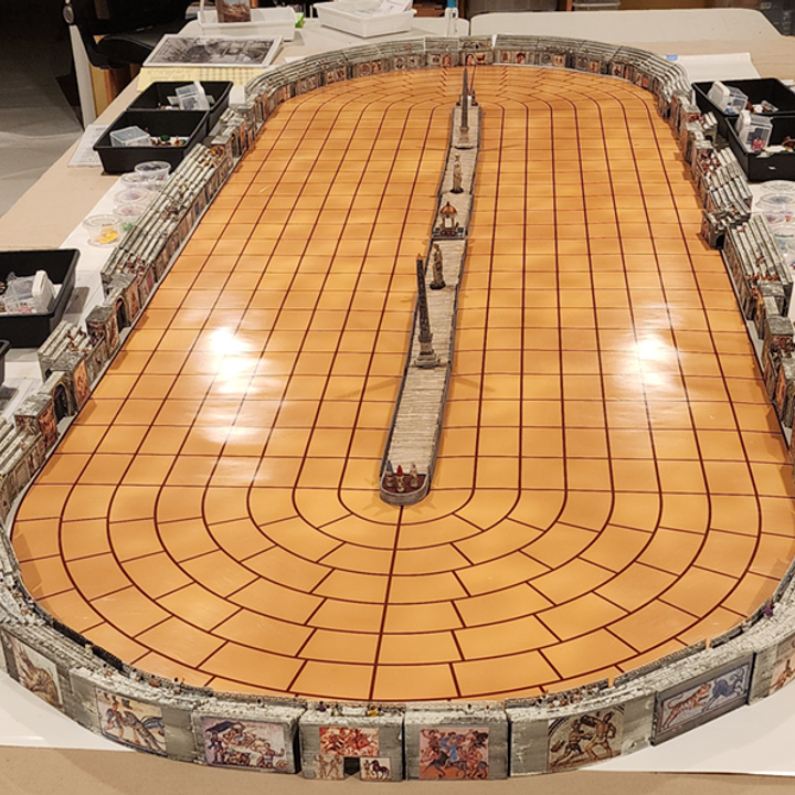 3D Print of Circus Maximus - Roman Chariot Racing arena by Sparhawk0