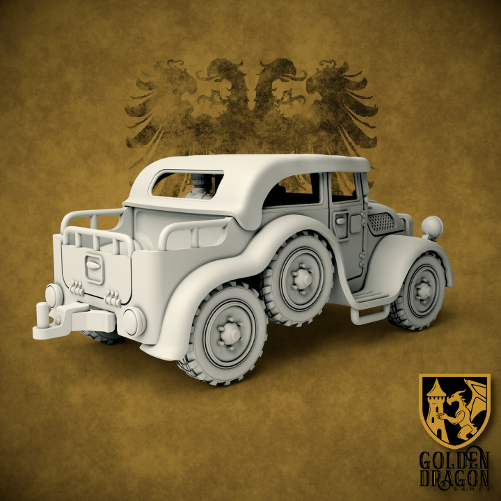 3D Printable Holy Roman Empire - Staff Car and Light Truck by Golden ...