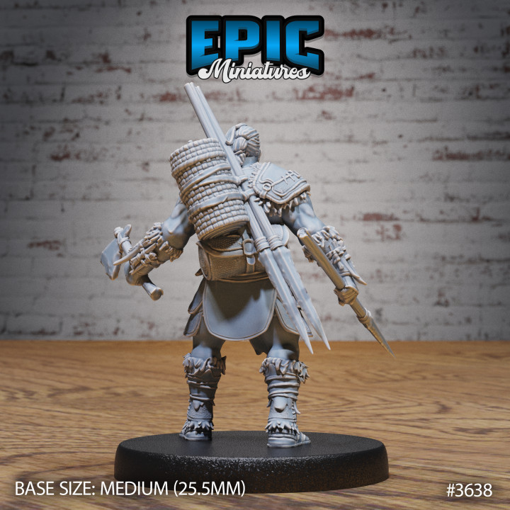 3D Printable Barbarian Tribe Male Set / Arctic Warrior / Frozen Human ...