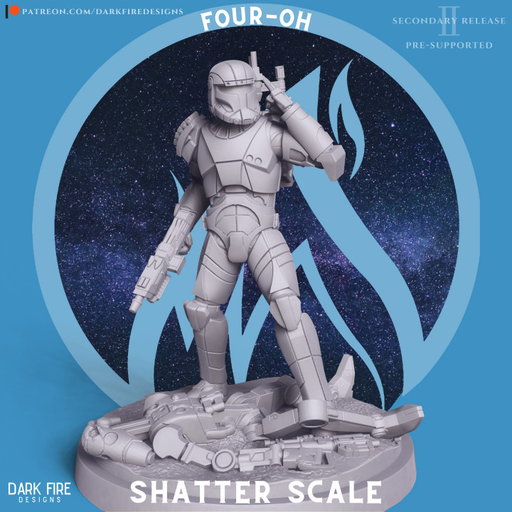 3D Printable Commando Four-Oh - Shatter Scale by Dark Fire Designs