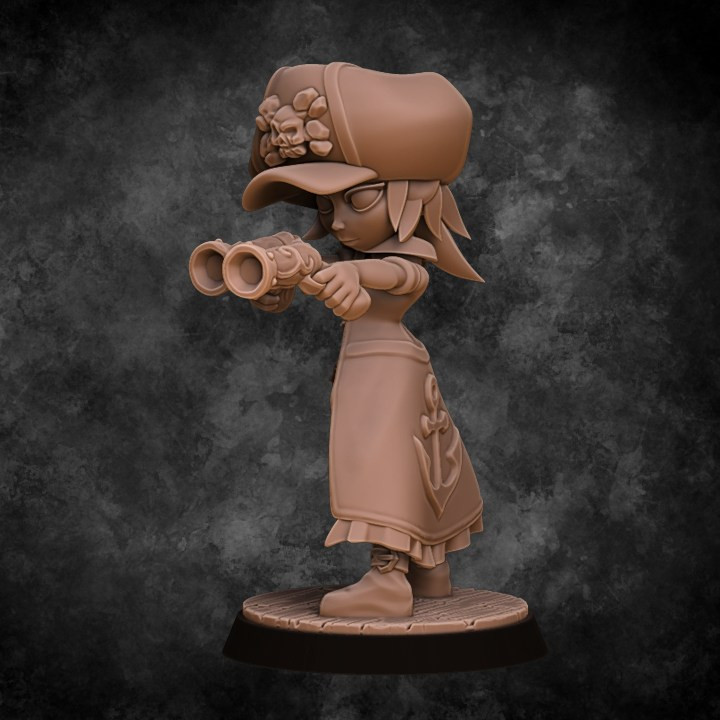 3D Printable Human pirate girl by Deathpunk Studio
