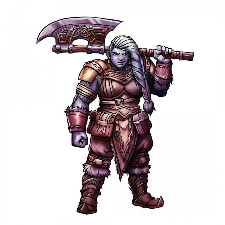 3D Printable Goliath Barbarian Miniature by Stonehaven Miniatures