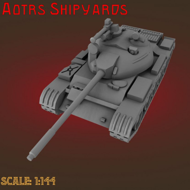 3D Printable MG144-R03 T-55A by Aotrs Shipyards