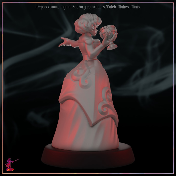 3D Printable (NSFW) Lady "Estelle" - Vampire Seductress Pinup [PRE ...
