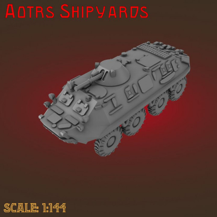 3D Printable MG144-R13B BTR-60PB by Aotrs Shipyards
