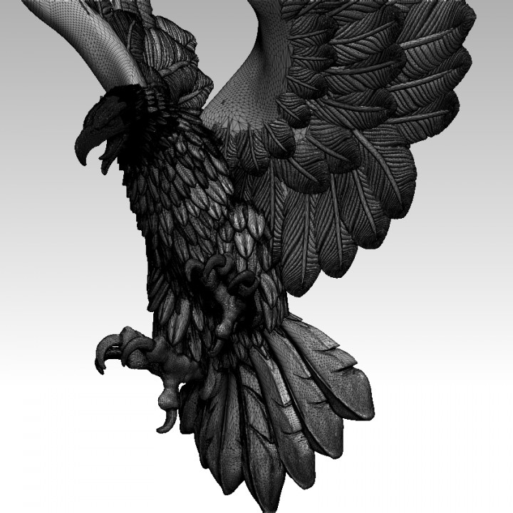 3D Printable eagle by Dmitry Tishchenkov