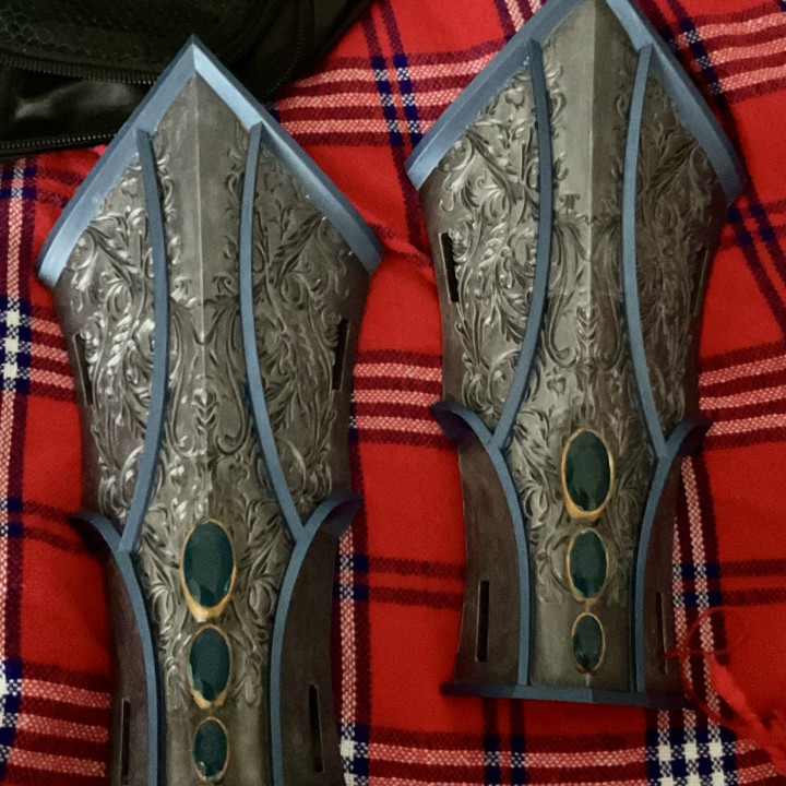 3D Print of Angelic Bracers by kennethmiddlebrough