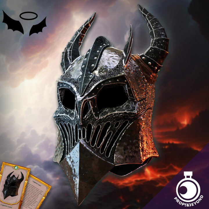 3D Printable Demon Helmet by Props&Beyond