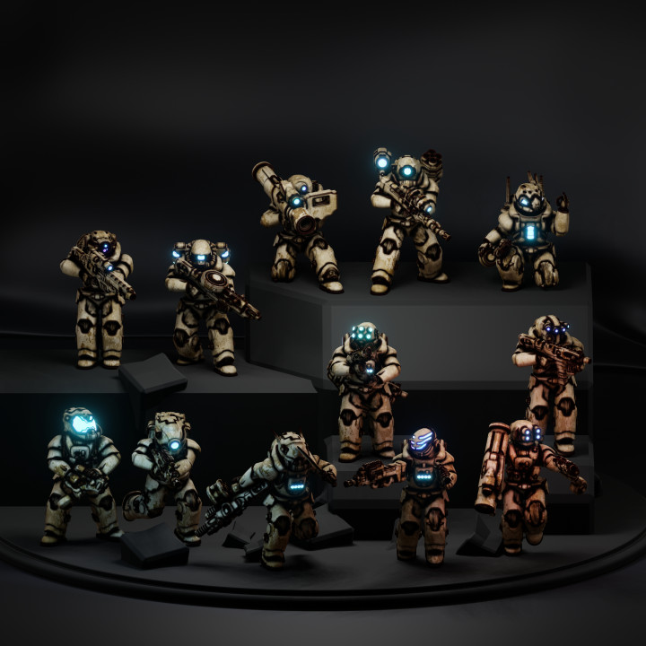 3D Printable Keres pilot frame by Crimson Steel Mechworks