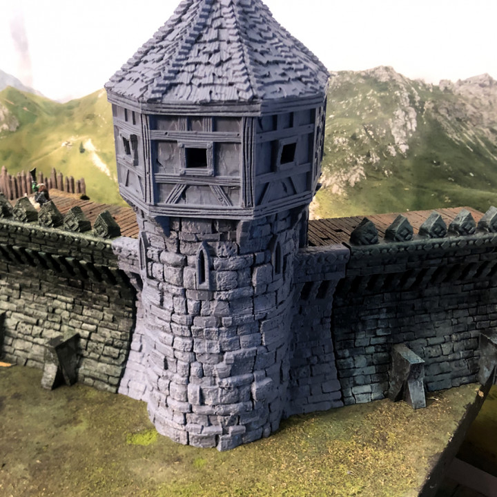 3D Printable ARX RENOVATUR Expansion: Citadel Wall 45 Degree Turn by ...