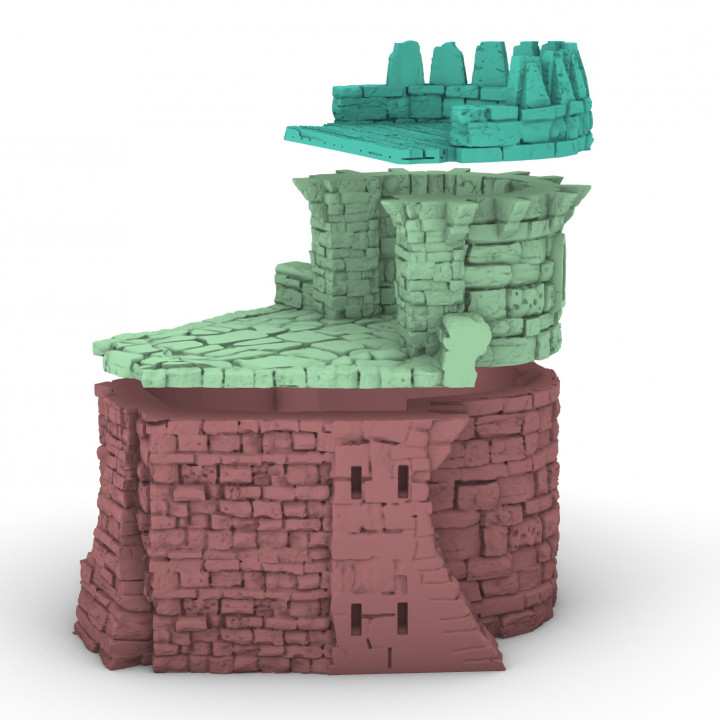 3D Printable ARX RENOVATUR Expansion: Citadel Wall 45 Degree Turn by ...