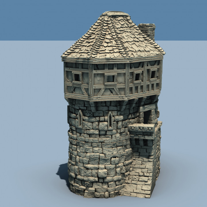 3D Printable ARX RENOVATUR Expansion: Citadel Wall 45 Degree Turn by ...