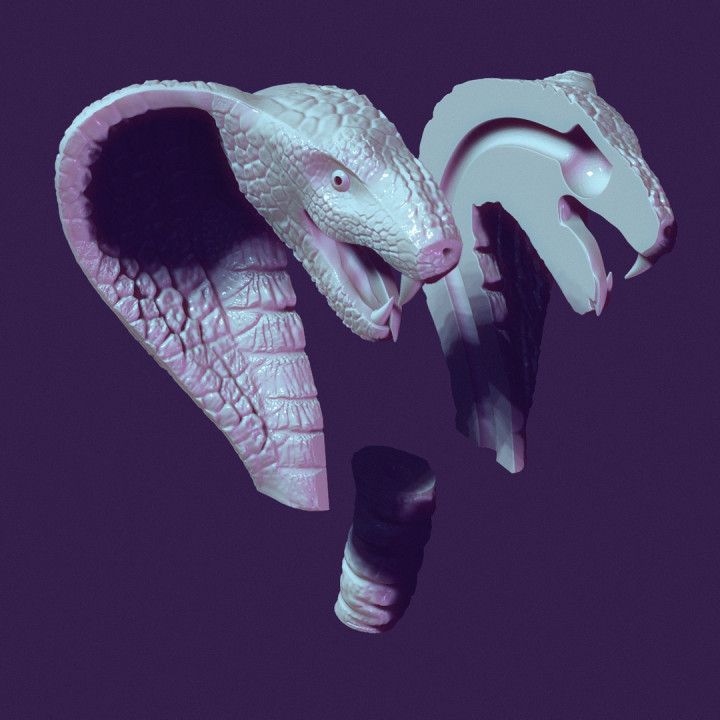 3D Printable cobra for casting by Viktoriya Kabanova