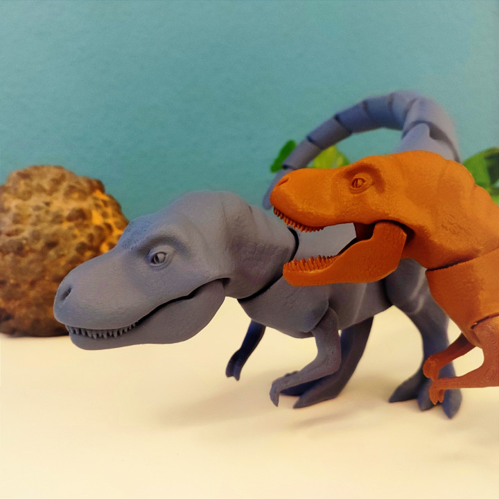 3d Printable T Rex Flexi By Boby Green Creations
